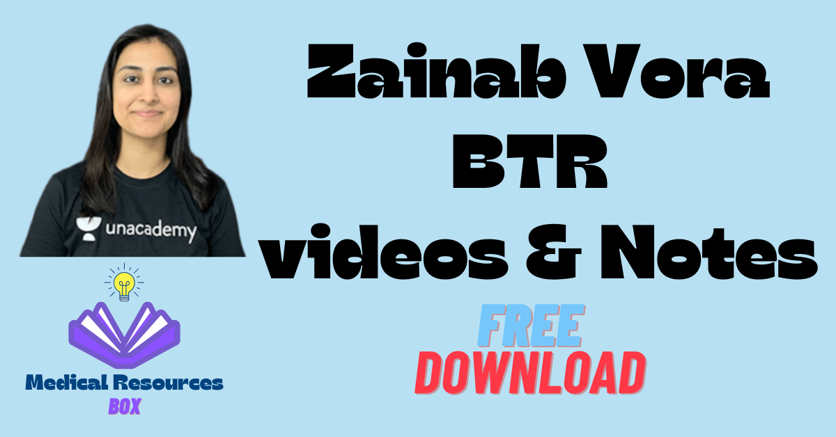 Zainab Vora BTR Free download - Medical Resources Box